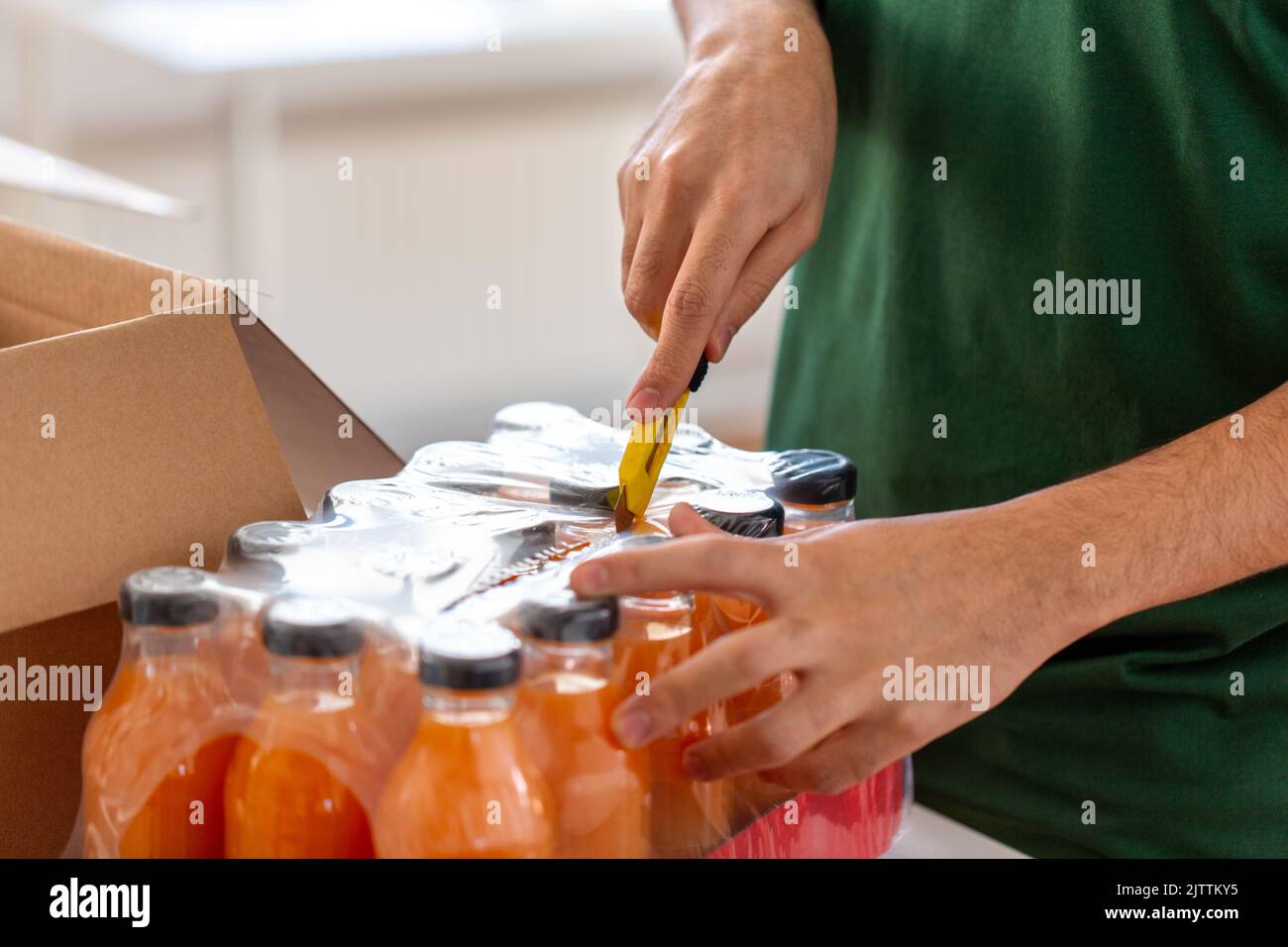 Person donating goods hi-res stock photography and images - Alamy