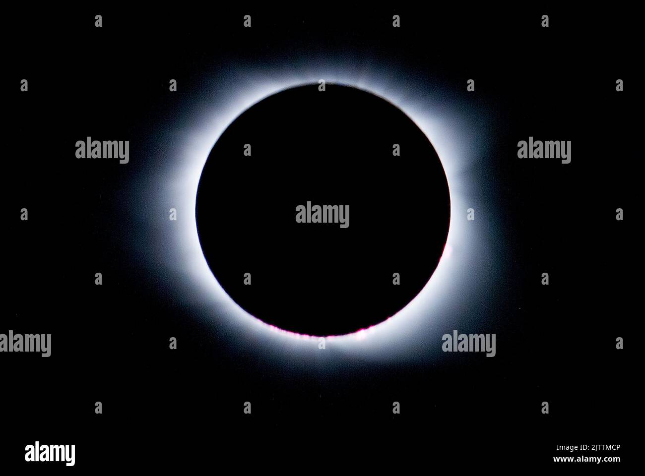 A breathtaking view of solar eclipse in the dark sky Stock Photo - Alamy