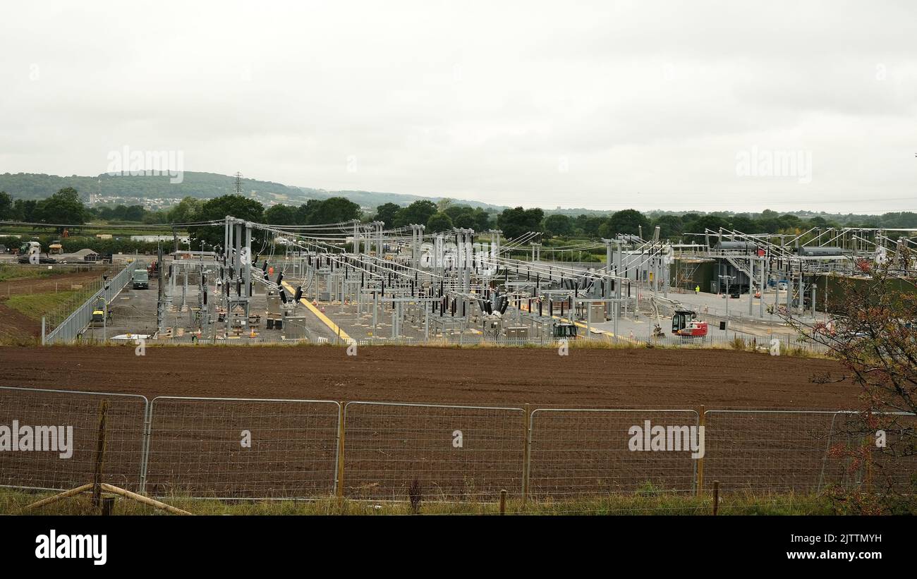 August 2022 - New large substation under construction in the rural ...