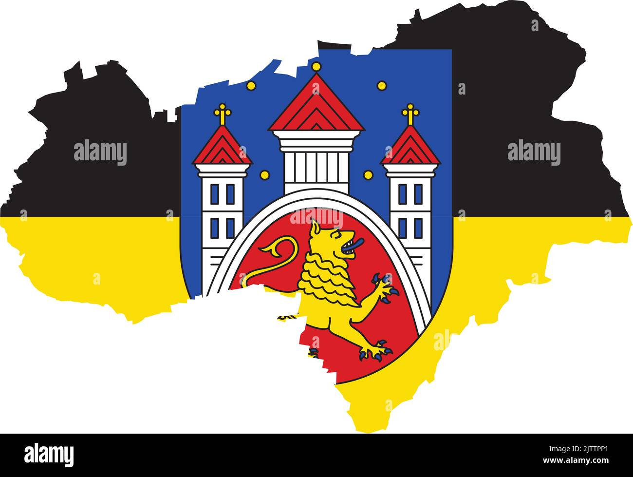 Flag map of GÖTTINGEN, GERMANY Stock Vector Image & Art - Alamy