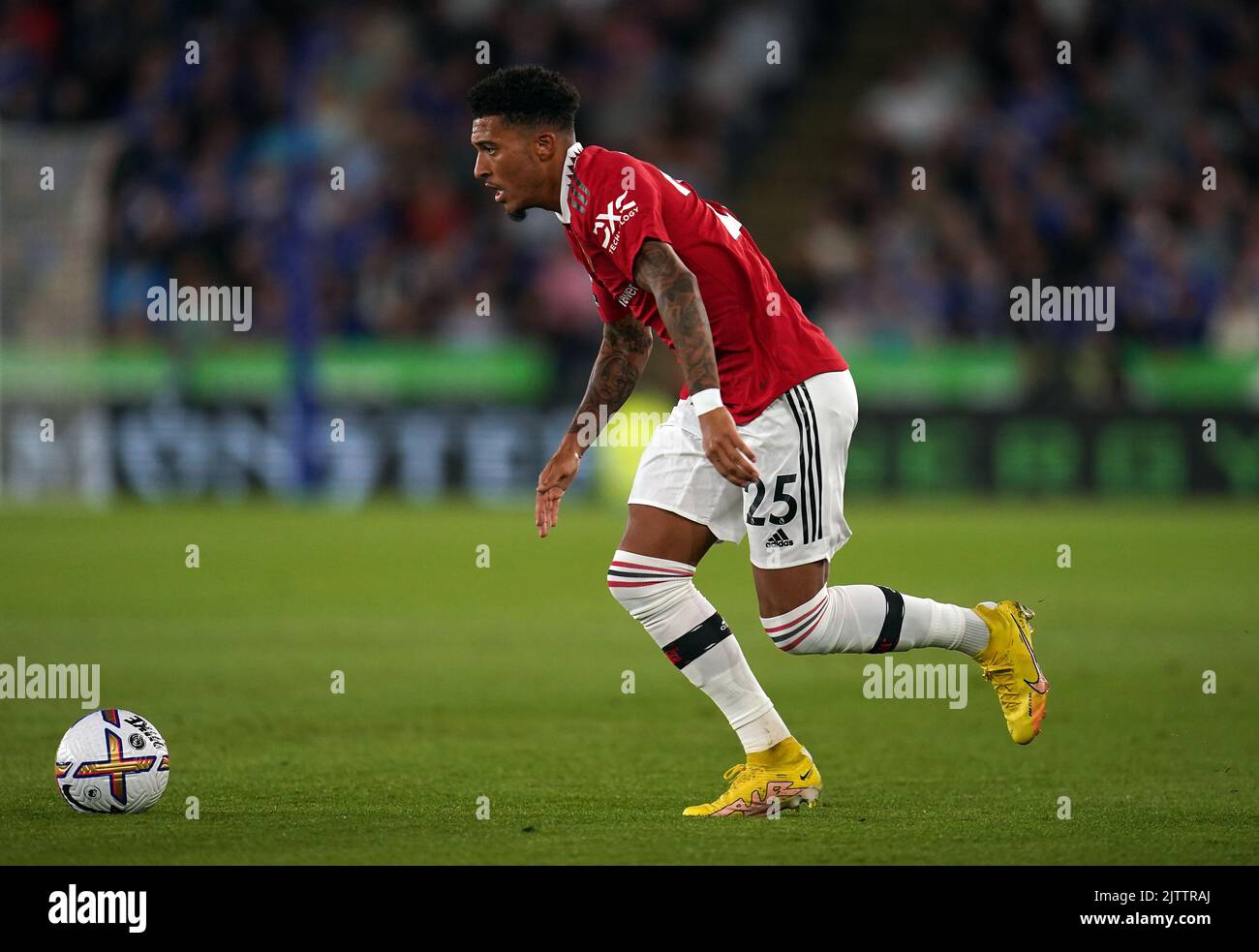 Manchester United's Jadon Sancho during the Premier League match at the ...