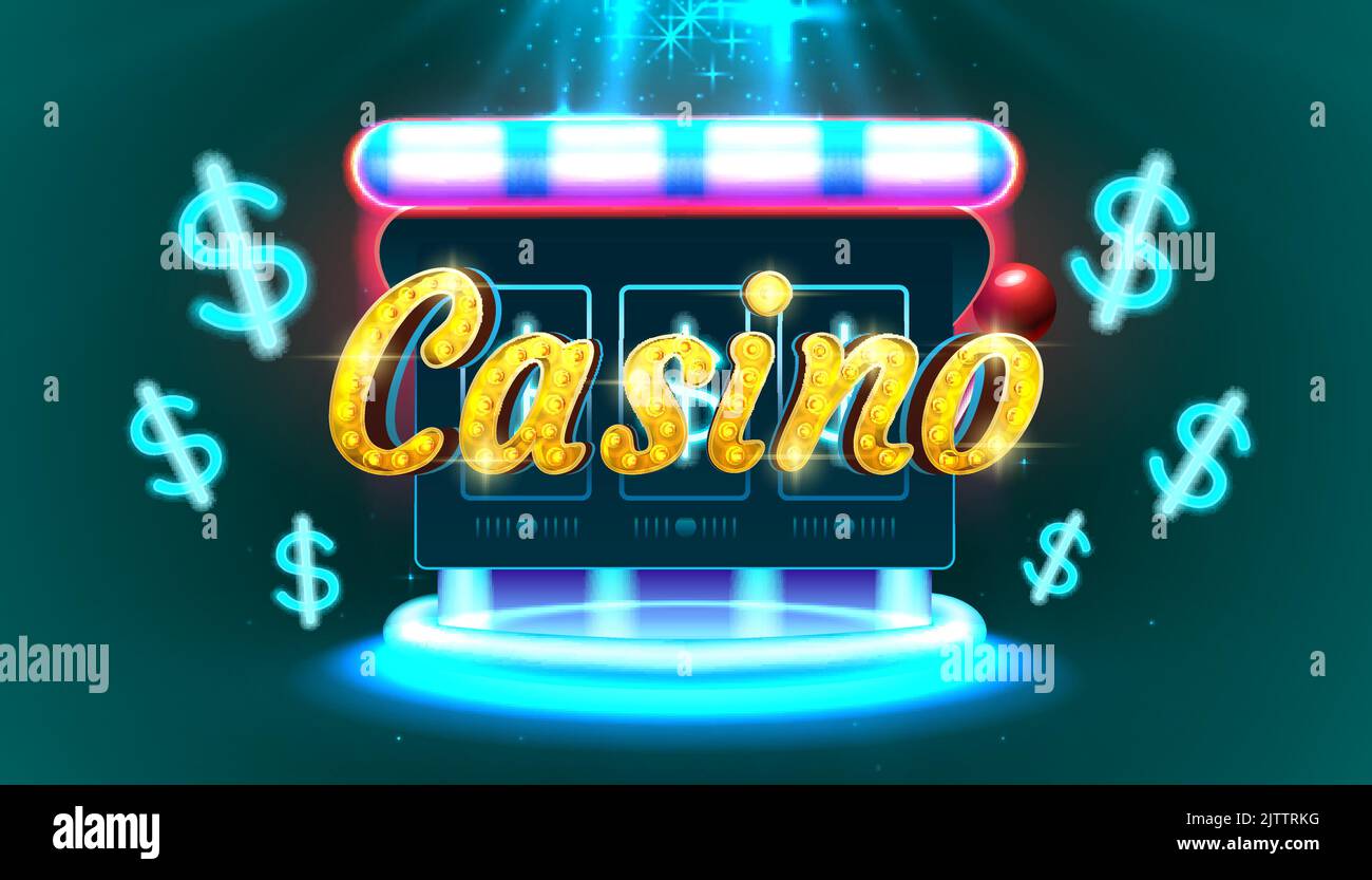 Casino slots machine winner, jackpot fortune of luck, 777 win banner ...