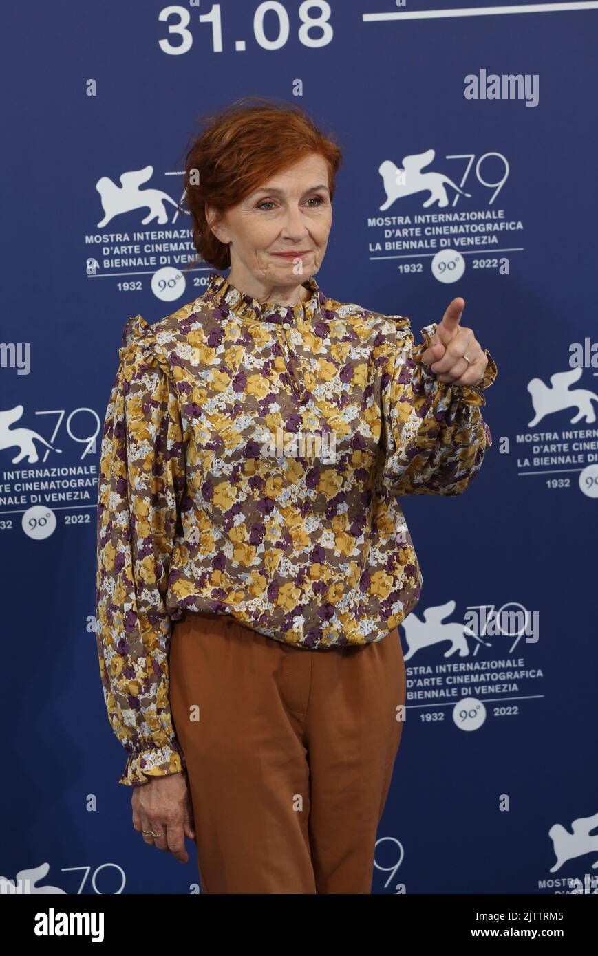 Venice, Italy, 1st September, 2022, Bodil Jorgensen at the photocall ...