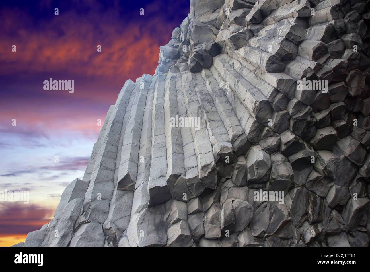 Columnar basalt columns hexagon geology geological hi-res stock ...