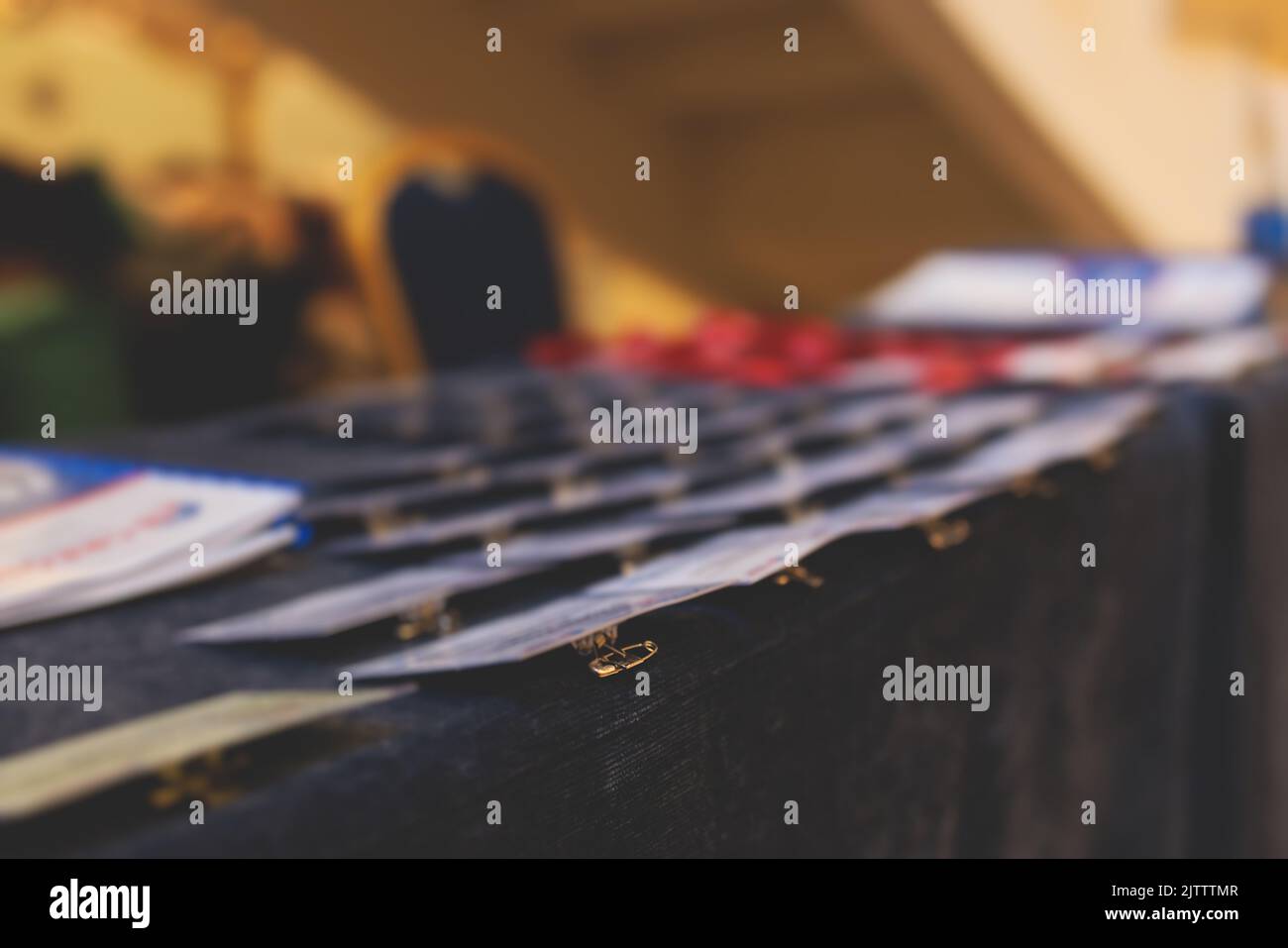 Process of checking in on a conference congress forum event ...