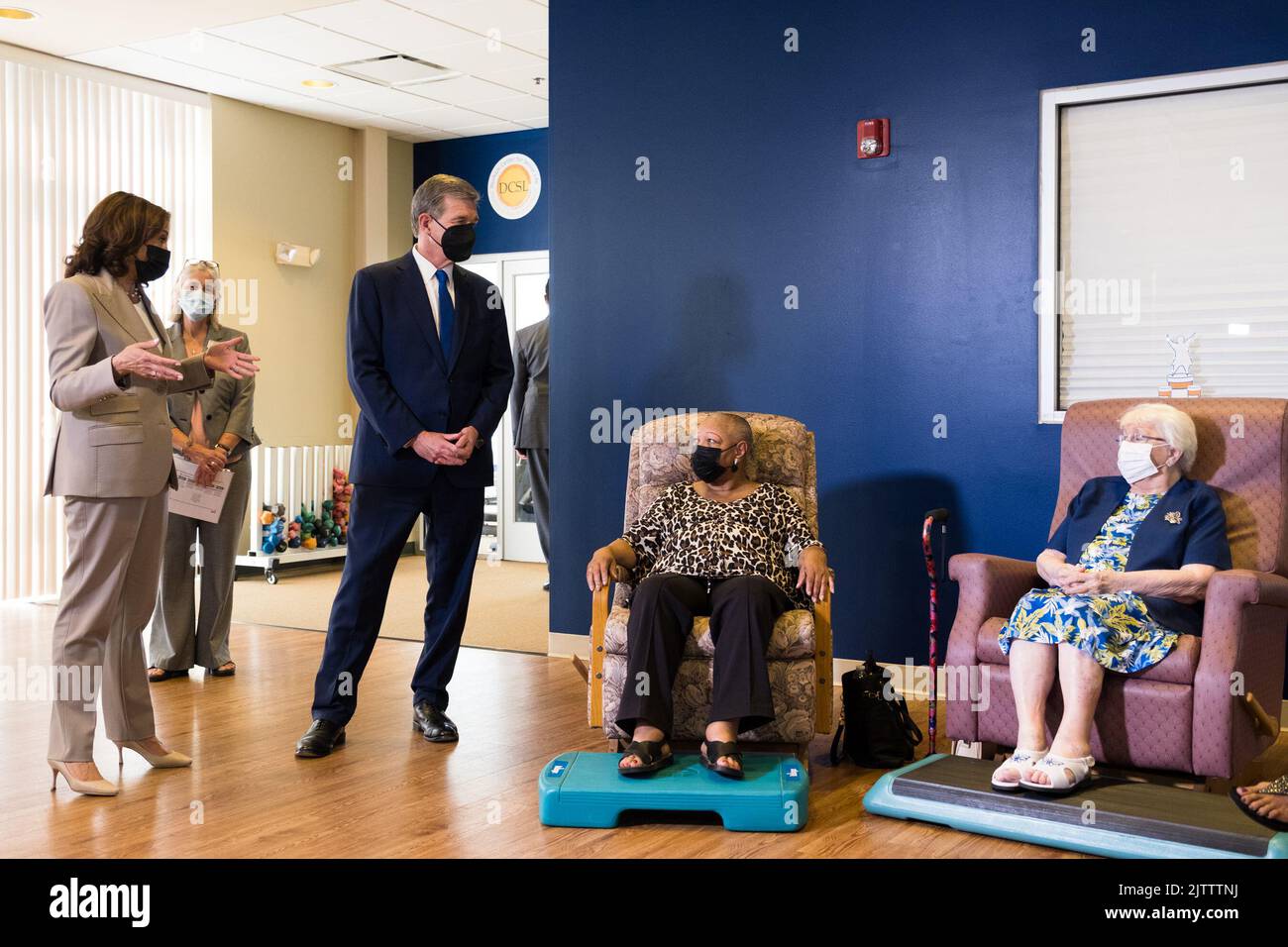 Durham, USA. 01st Sep, 2022. US Vice President Kamala Harris speaks ...