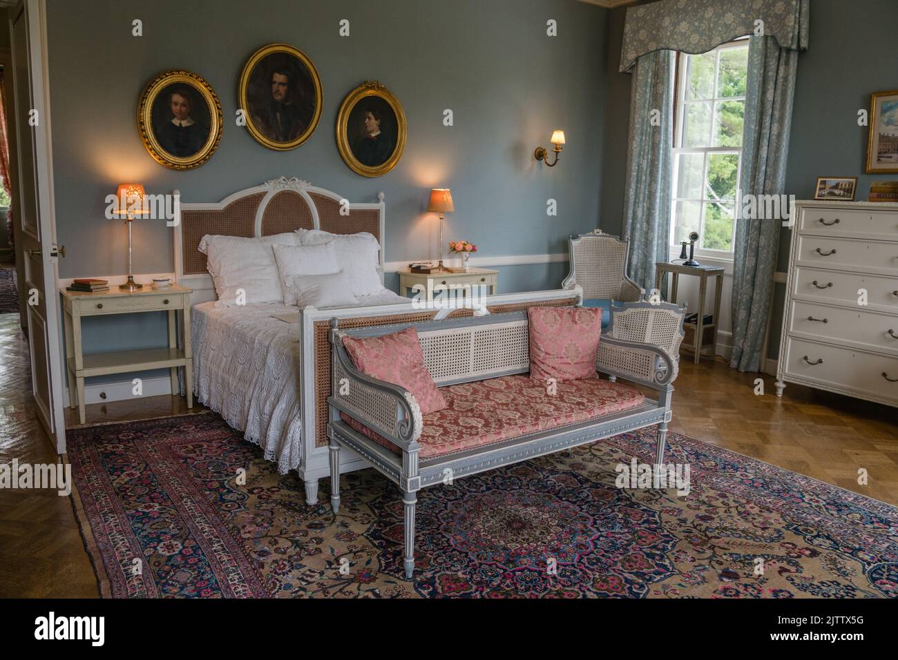 Lenox, Massachusetts, US-July 19, 2022: Edith Wharton's bedroom at The ...