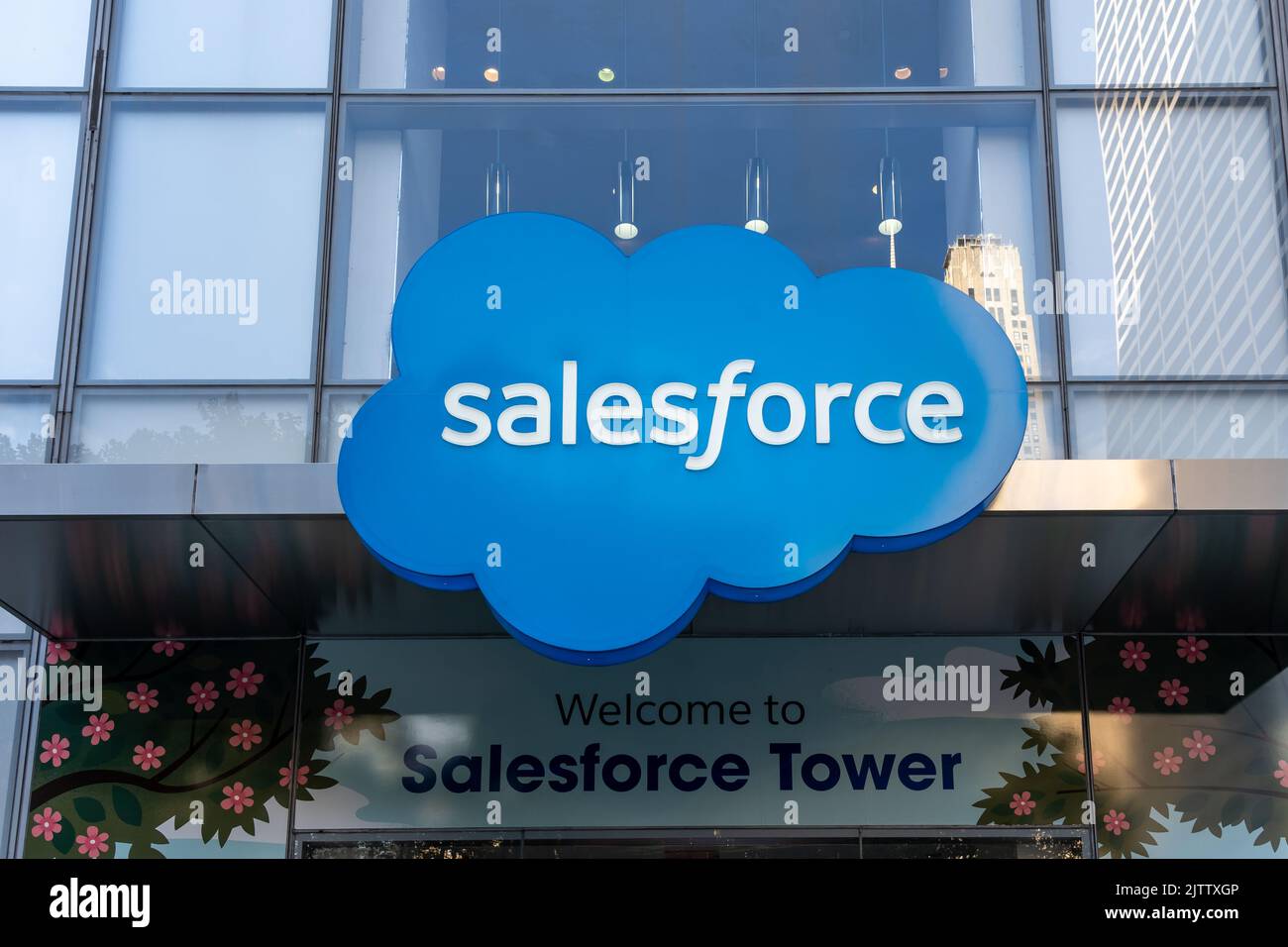 Salesforce crm corporate logo hi-res stock photography and images - Alamy