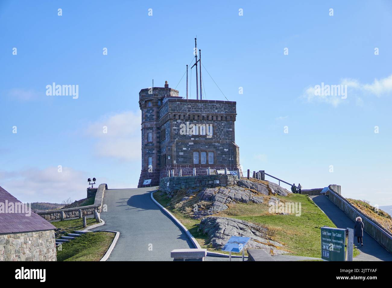The historic Cabot Tower on Signal Hill in St.John's, Newfoundland ...