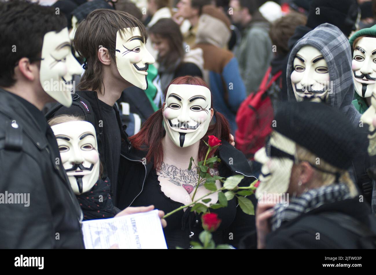 Protests Against Data Retention Stock Photo - Alamy