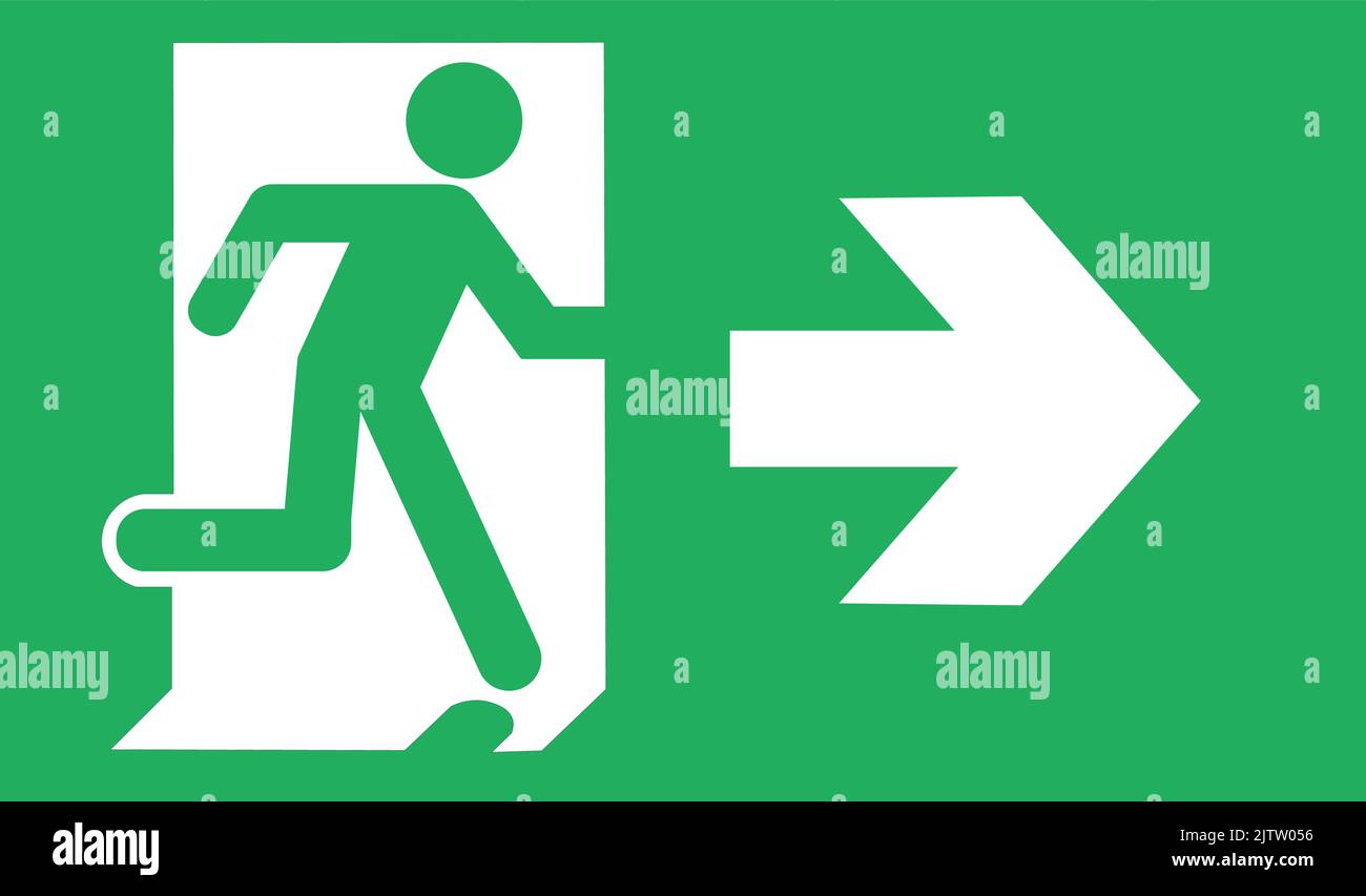 Isolated exit icon with right arrow. Vector Illustration Stock Vector ...