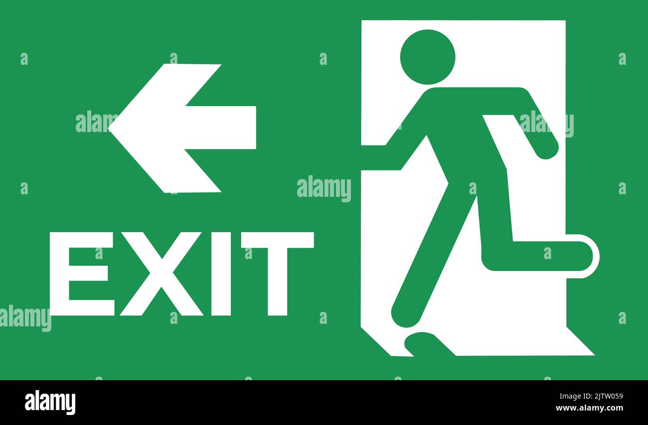 Isolated exit icon with left arrow. Vector Illustration Stock Vector ...