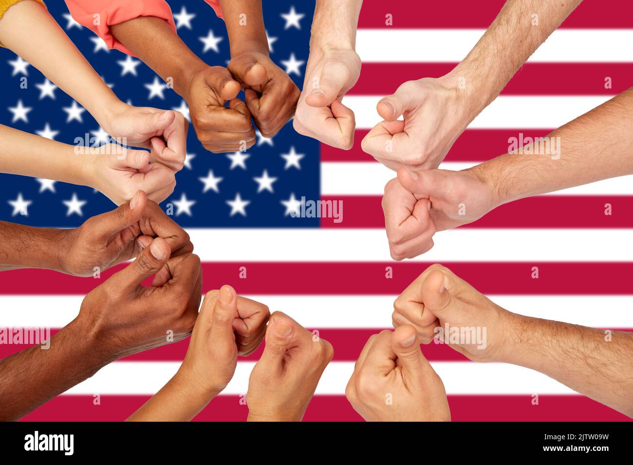 hands showing thumbs up over flag of united states Stock Photo - Alamy