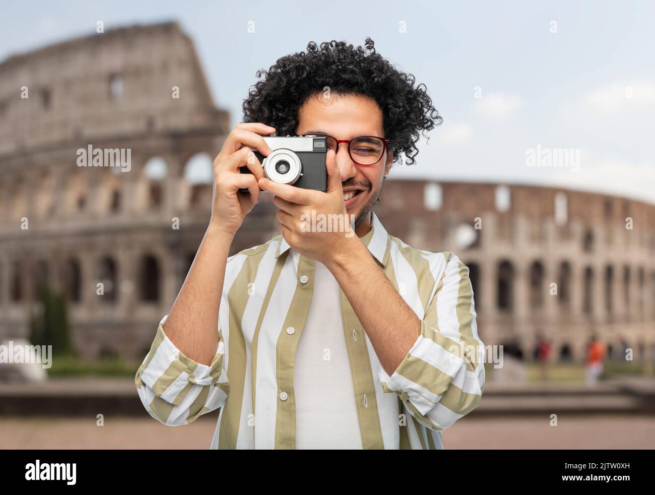 Vintage photo of colosseum in rome hi-res stock photography and images ...