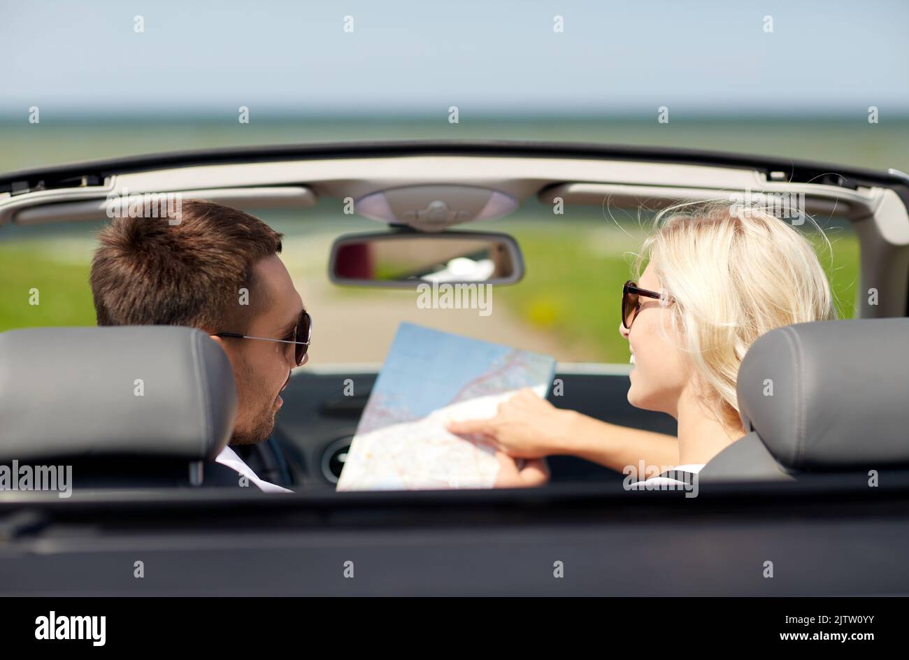 Family road trip convertible hi-res stock photography and images - Alamy