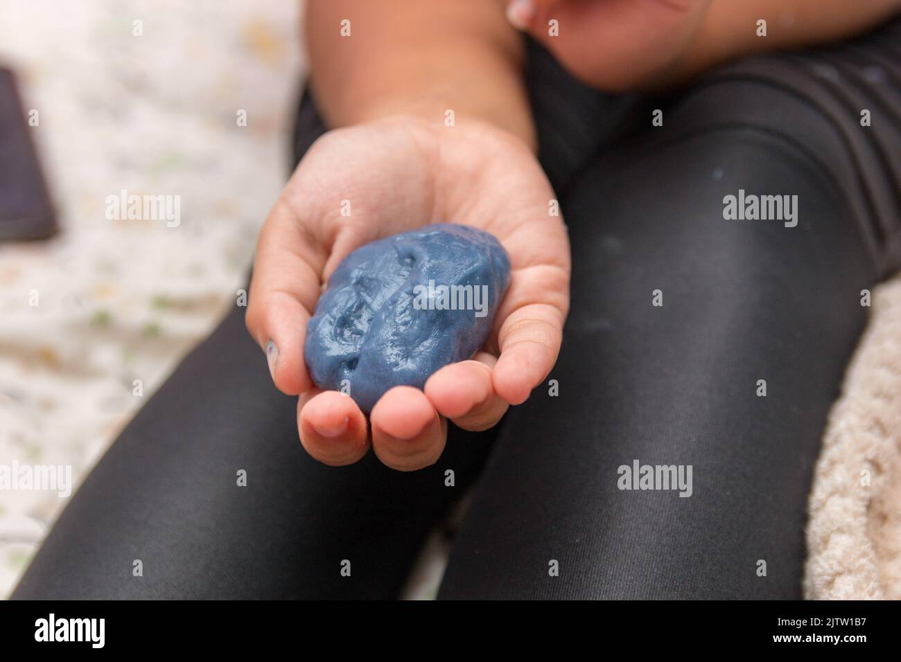 child playing with slime play in Rio de Janeiro Stock Photo - Alamy