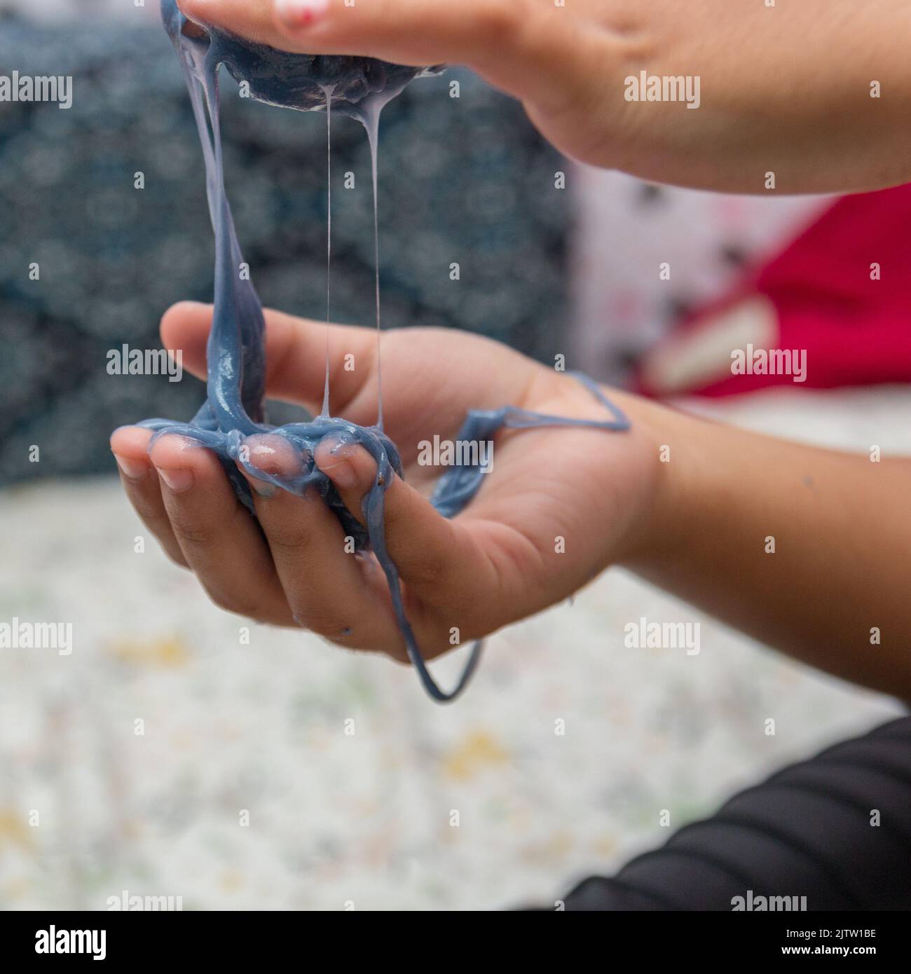 child playing with slime play in Rio de Janeiro Stock Photo - Alamy
