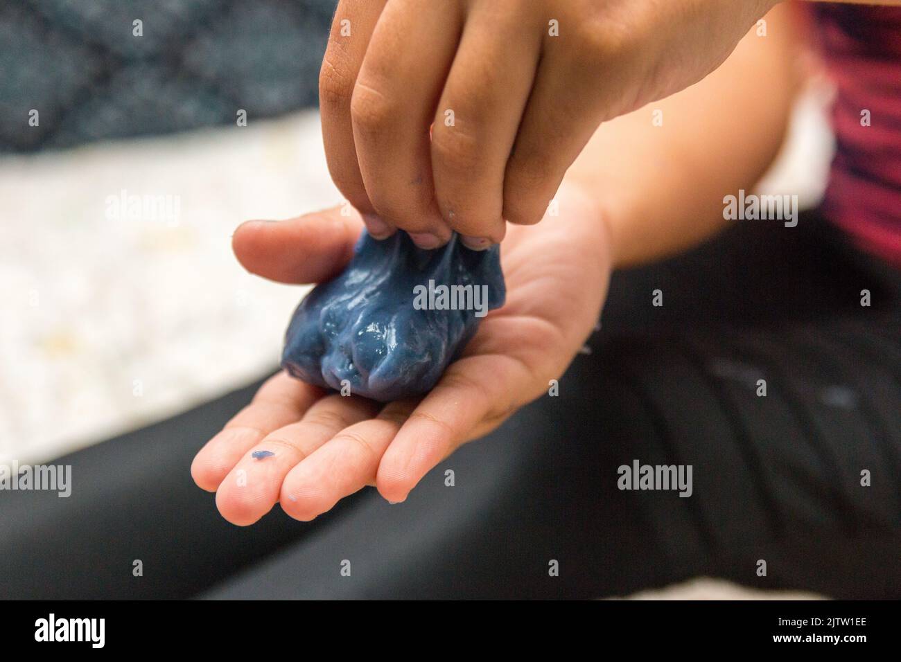 child playing with slime play in Rio de Janeiro Stock Photo - Alamy