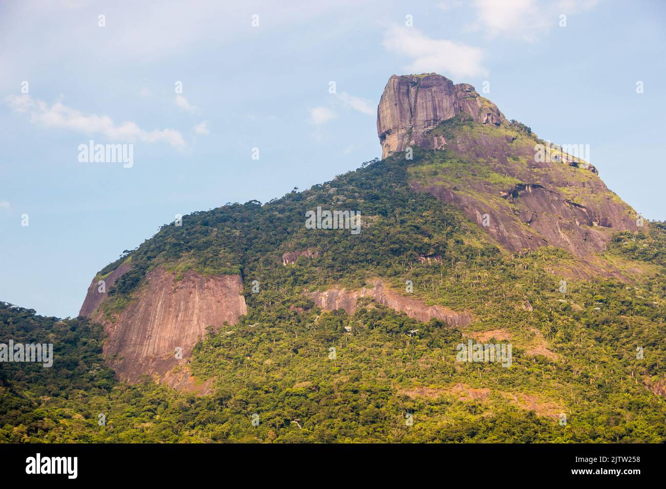 view of the gavea stone in rio de janeiro Stock Photo - Alamy