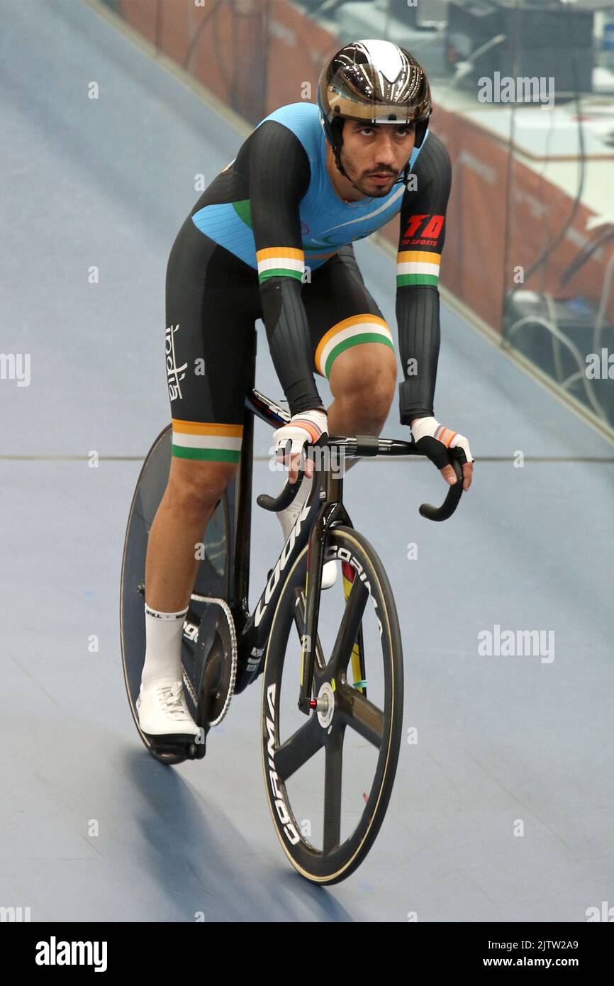 Naman KAPIL of India the Men's cycling at the 2022 Commonwealth games ...