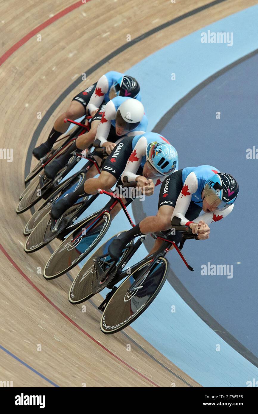 Michael FOLEY, Derek GEE, Mathias GUILLEMETTE, Riley PICKRELL of Canada ...