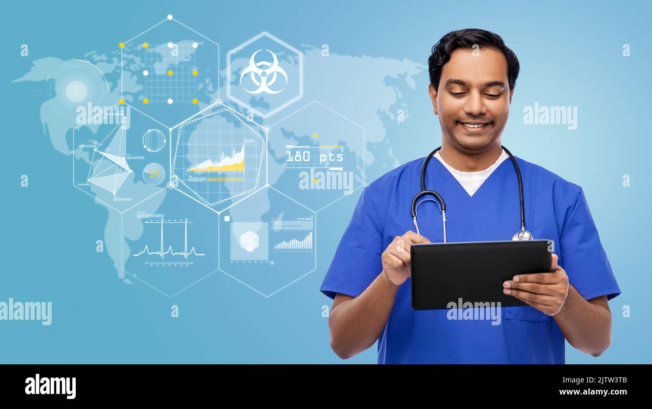 Doctor reading medical charts hi-res stock photography and images - Alamy