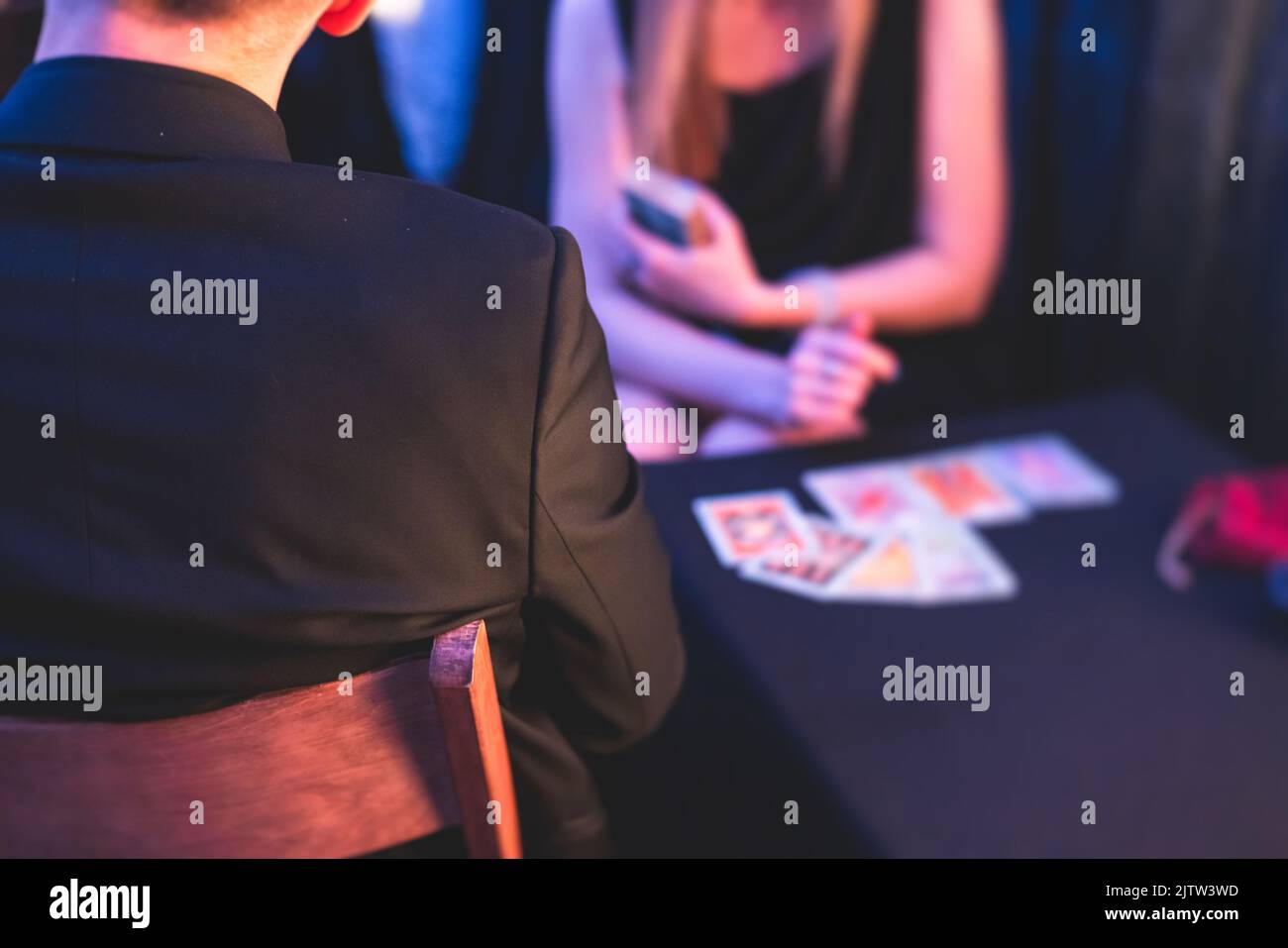 Process of tarot card reading and future fate prediction, fortune ...