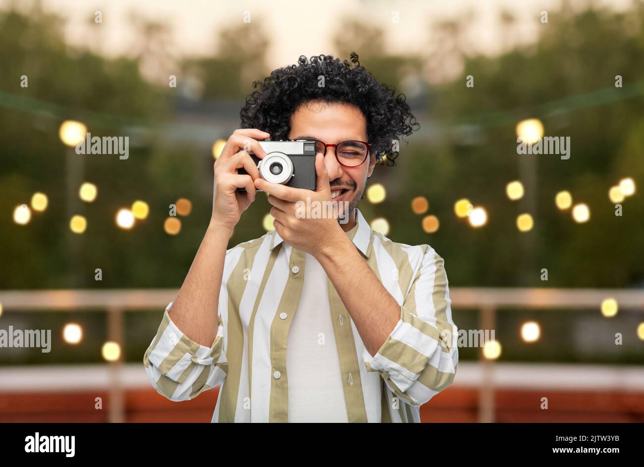 Joyful asian photographer hi-res stock photography and images - Alamy