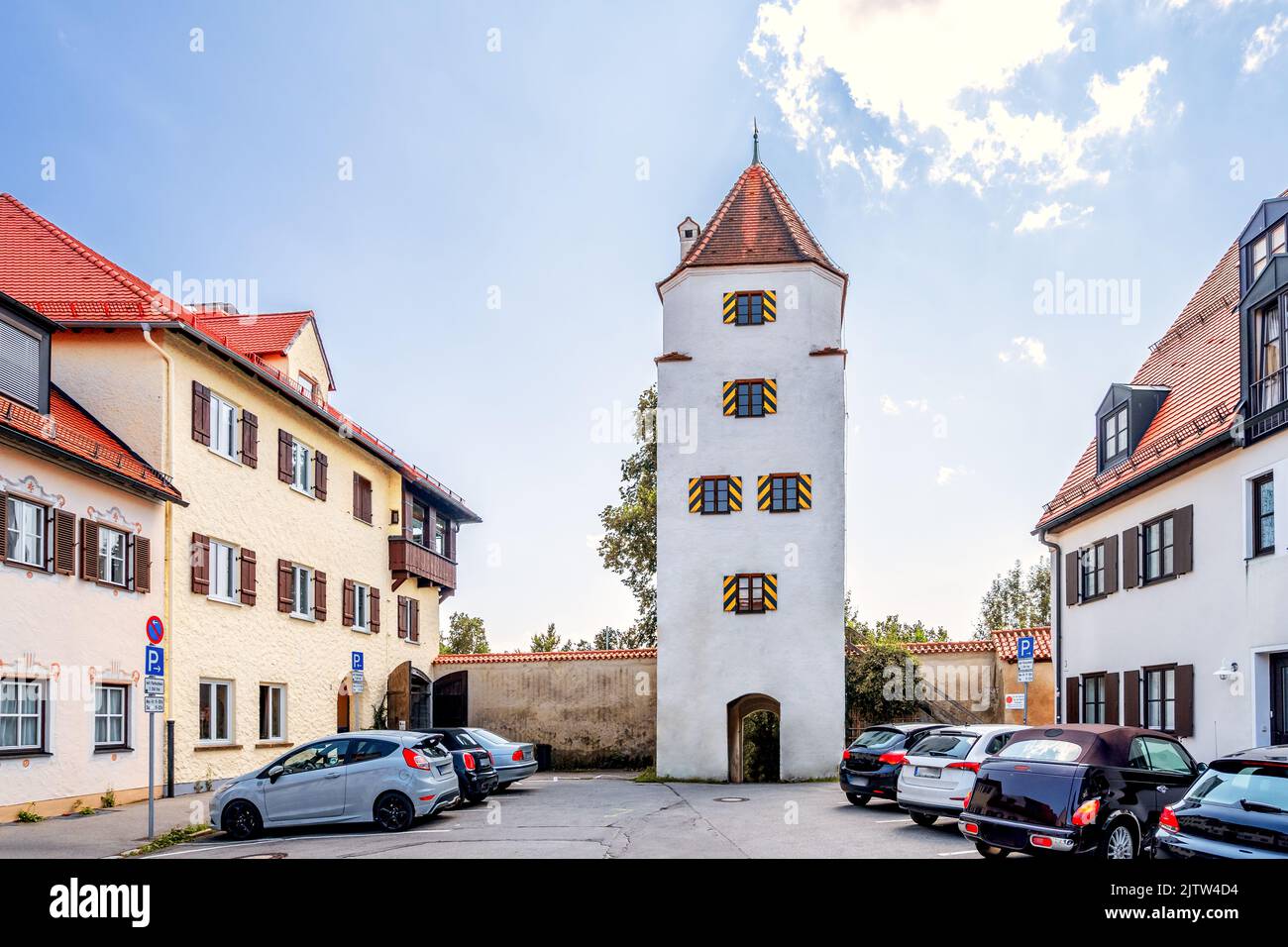 Historical city of Schongau, Bavaria, Germany Stock Photo - Alamy