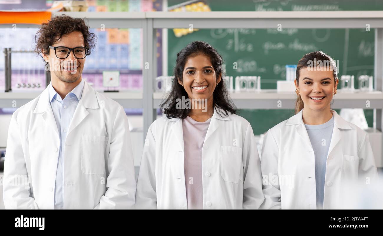 international group of scientists in laboratory Stock Photo - Alamy