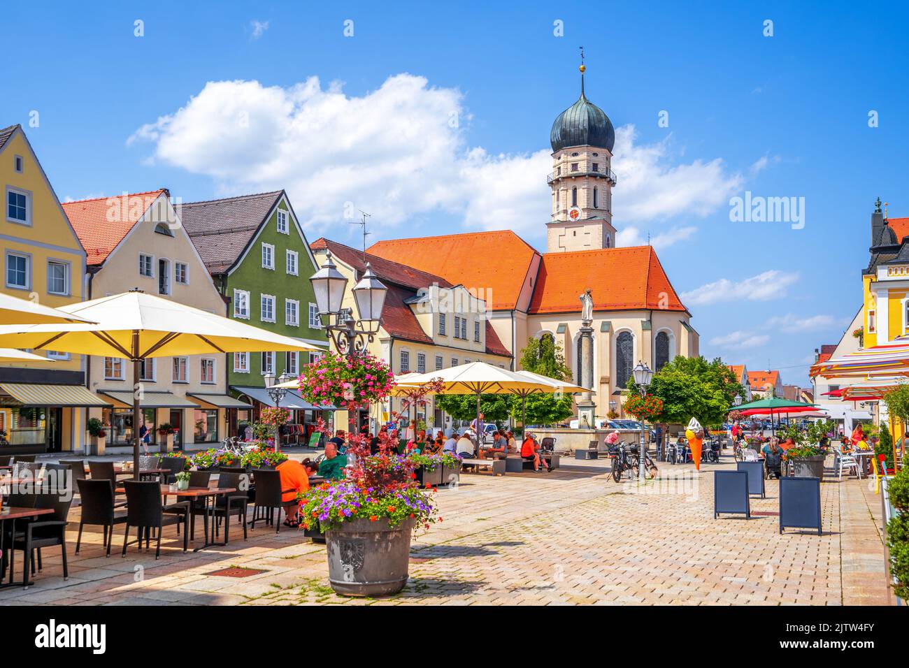 Historical city of Schongau, Bavaria, Germany Stock Photo - Alamy