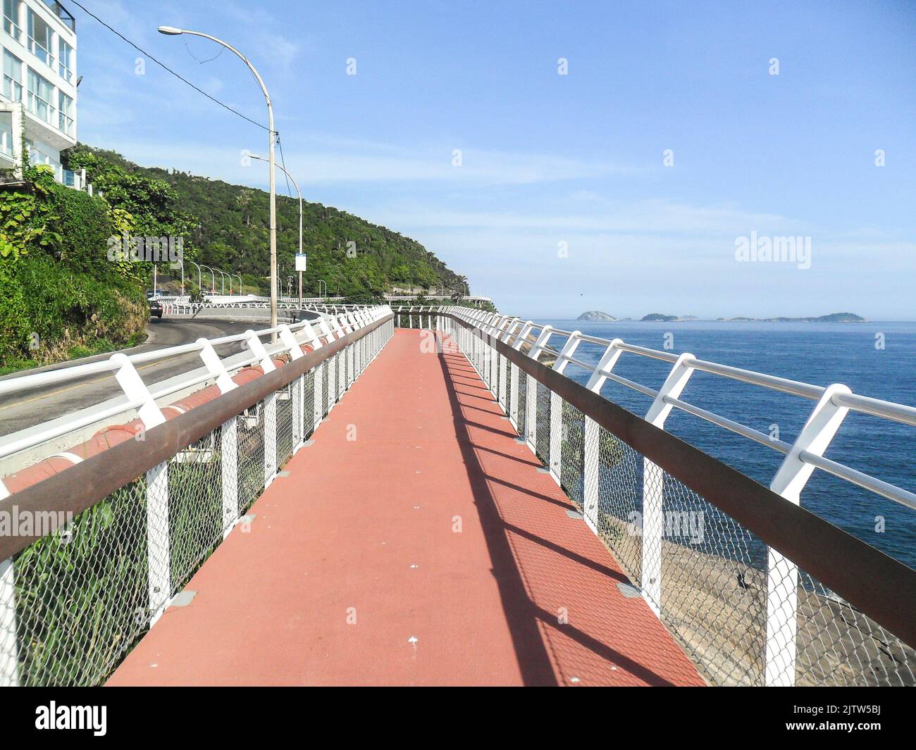 Niemeyer Avenue bike path, Rio de Janeiro Brazil Stock Photo - Alamy