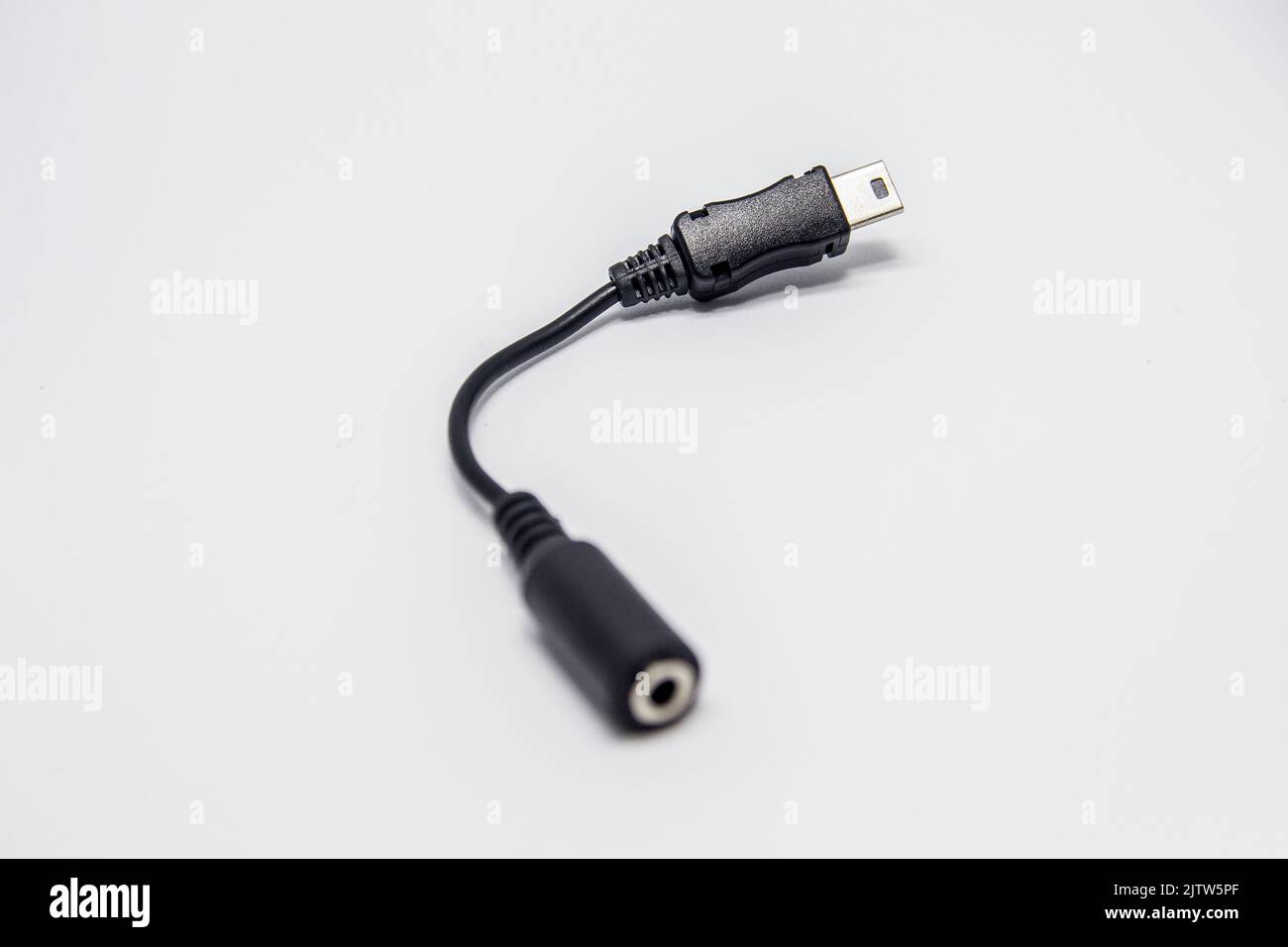 usb x p2 cable on a white background in rio de janeiro Stock Photo - Alamy
