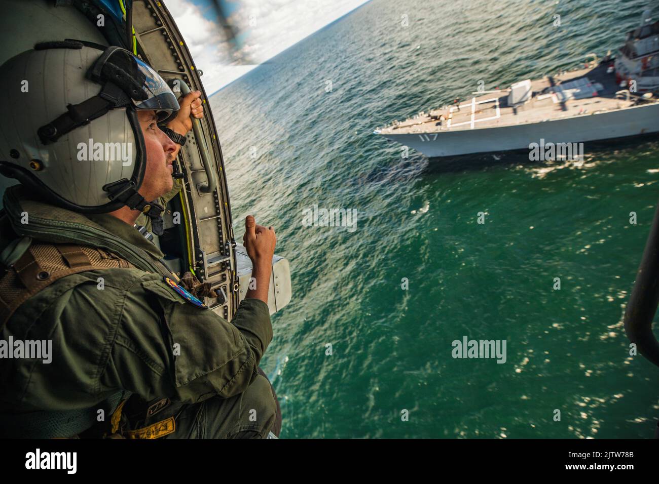 220830-N-GF955-2018 BALTIC SEA (Aug. 30, 2022) U.S. Naval Aircrewman ...