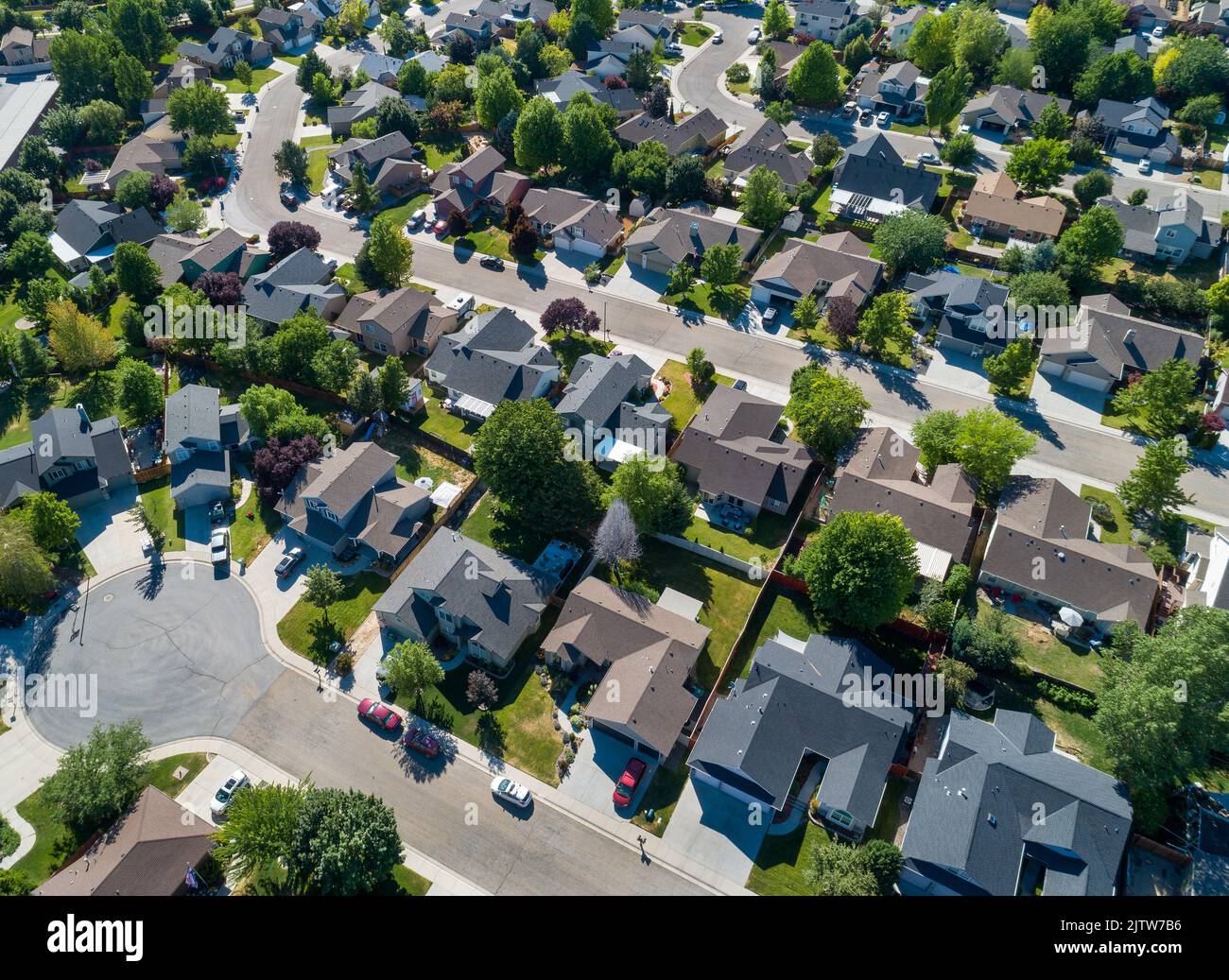 Modern housing development aerial view hi-res stock photography and ...