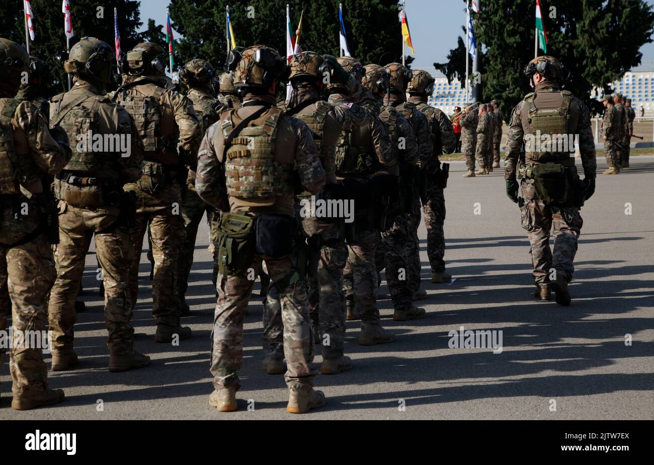 Special operations forces from Georgia, Great Britain, Poland, Slovakia ...