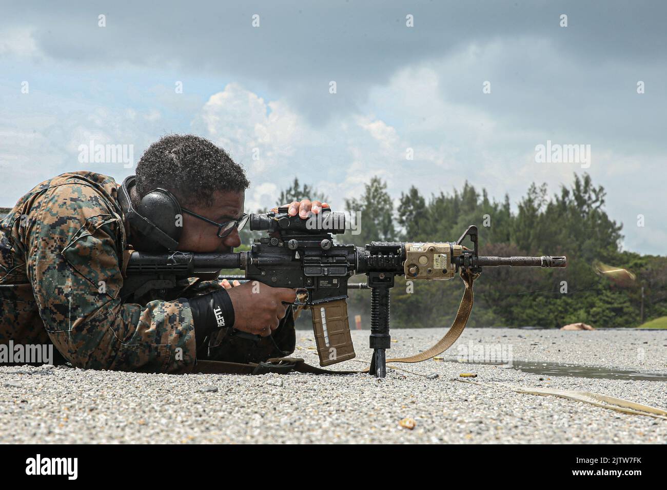 U.S. Marine Corps Staff Sgt. Daniel Lewis, a logistics chief with ...