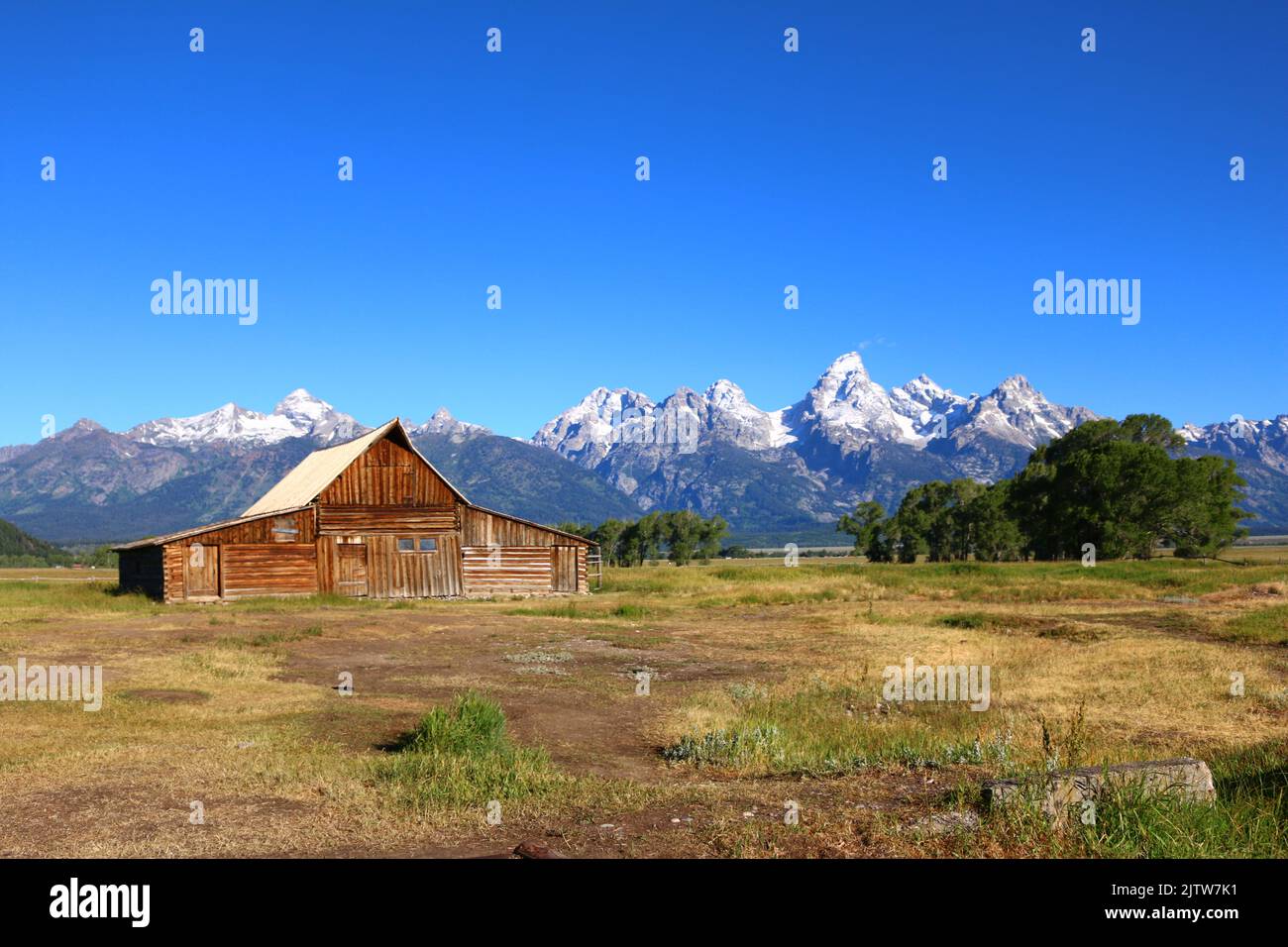 Famous barn in the historic district of Wyoming Stock Photo - Alamy