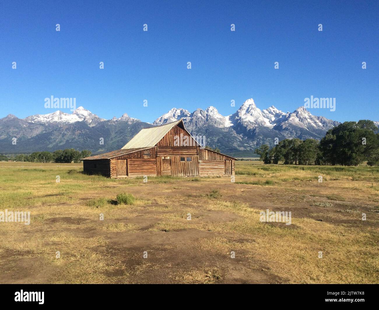 Famous barn in the historic district of Wyoming Stock Photo - Alamy