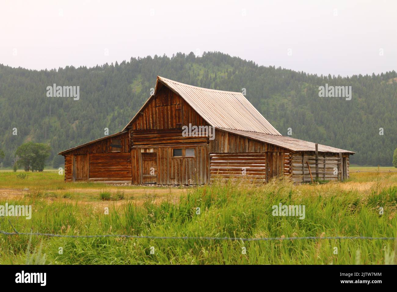 Famous barn in the historic district of Wyoming Stock Photo - Alamy
