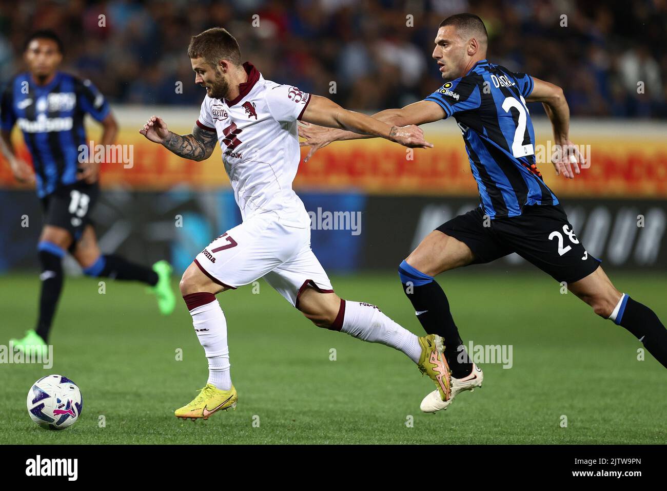Bergamo, Italy. 01st Sep, 2022. Karol Linetty of Torino FC is ...