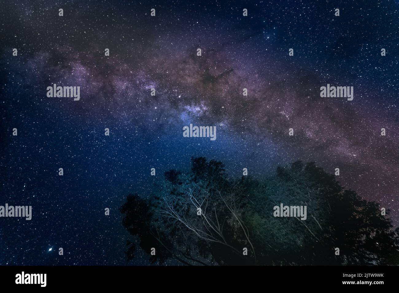 Milky way galaxy and outer deep space view from Atacama desert, Chile ...