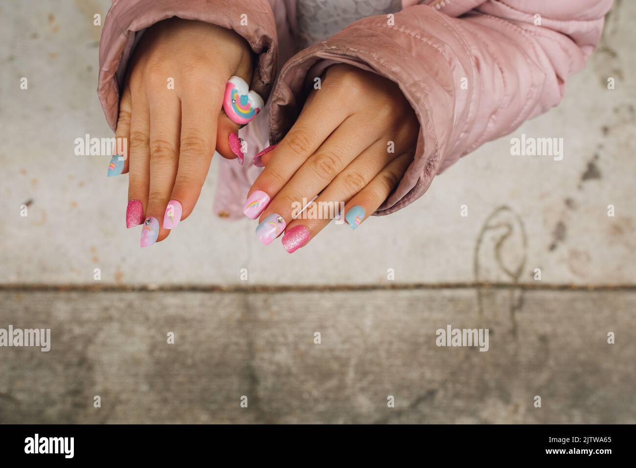 Fingernails Painted Like Sneakers