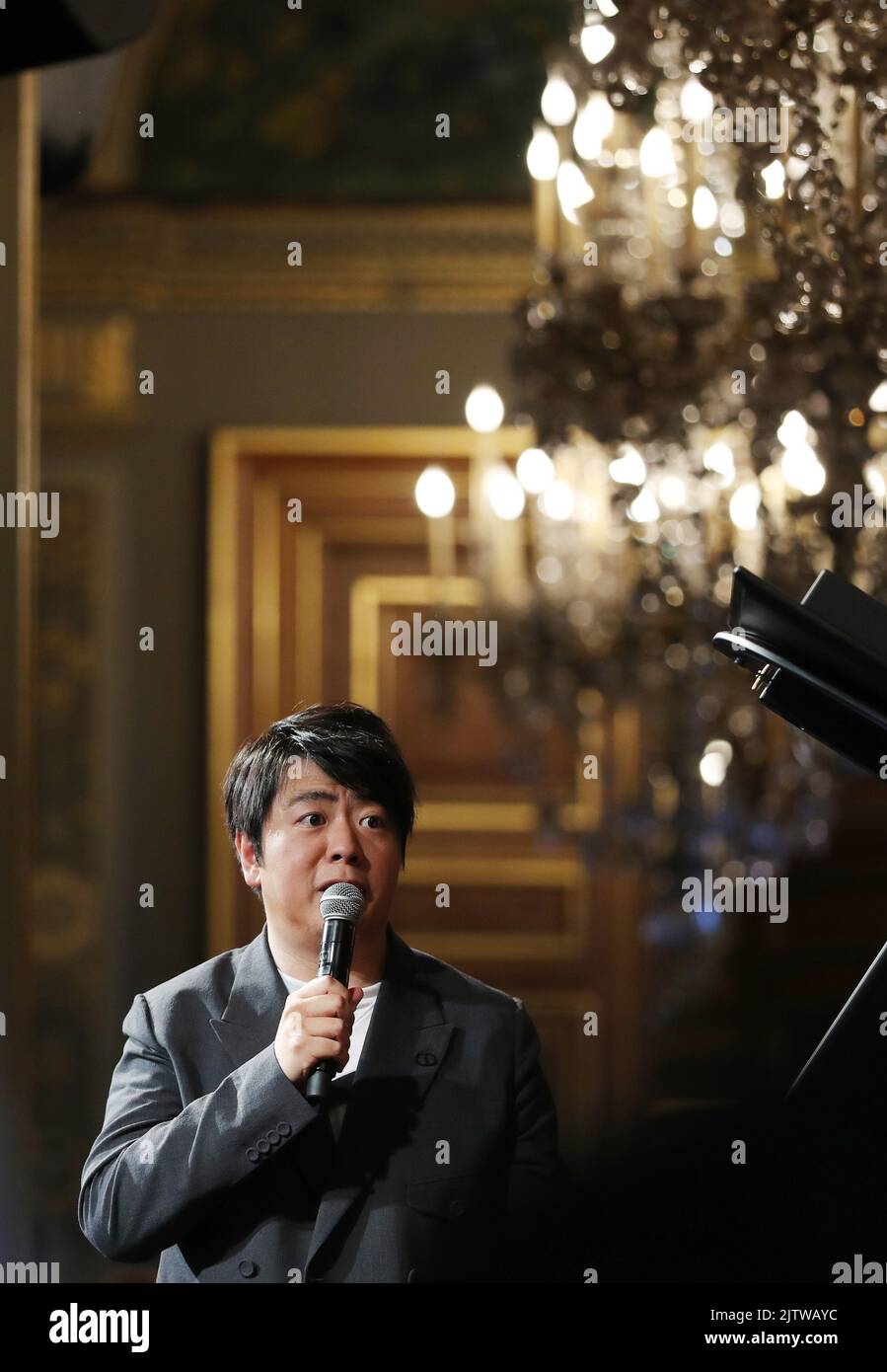 Paris, France. 1st Sep, 2022. Chinese pianist Lang Lang speaks during ... Paris, France. 1st Sep, 2022. Chinese pianist Lang Lang speaks during ...