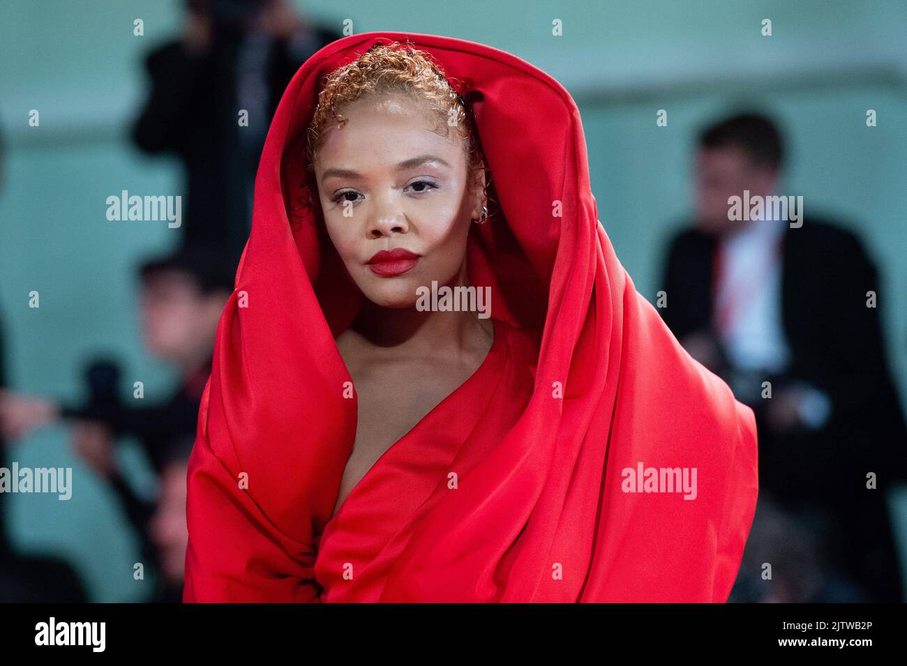 Tessa Thompson attends the "Bardo" red carpet at the 79th Venice ...