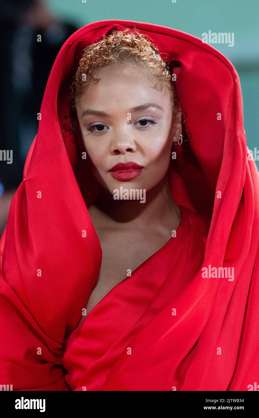 Tessa Thompson attends the "Bardo" red carpet at the 79th Venice ...