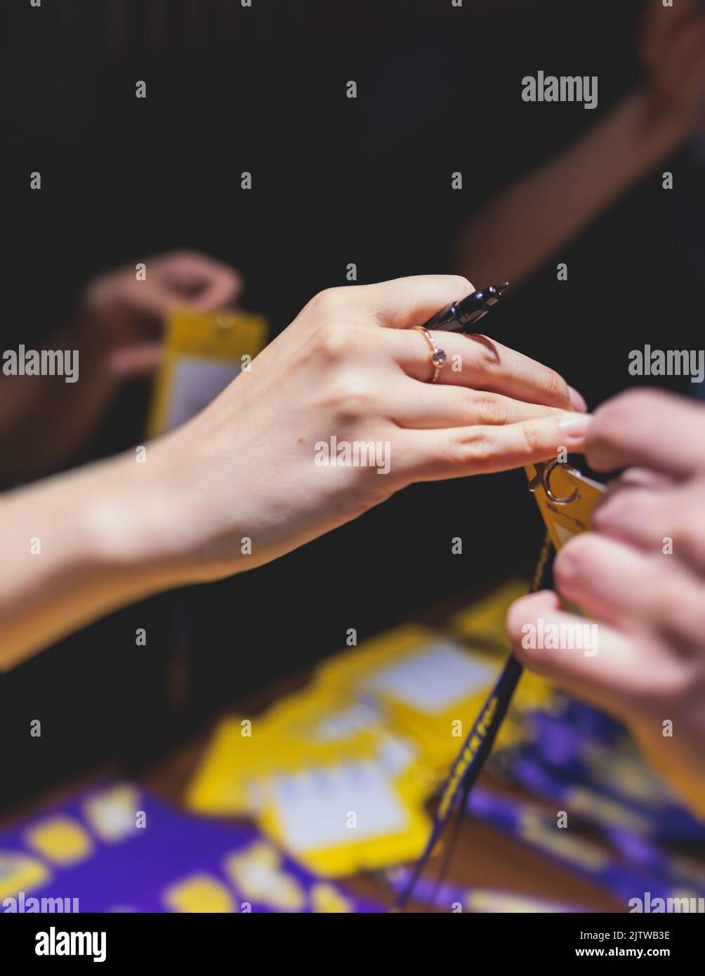 Modern office reception visitors hi-res stock photography and images ...