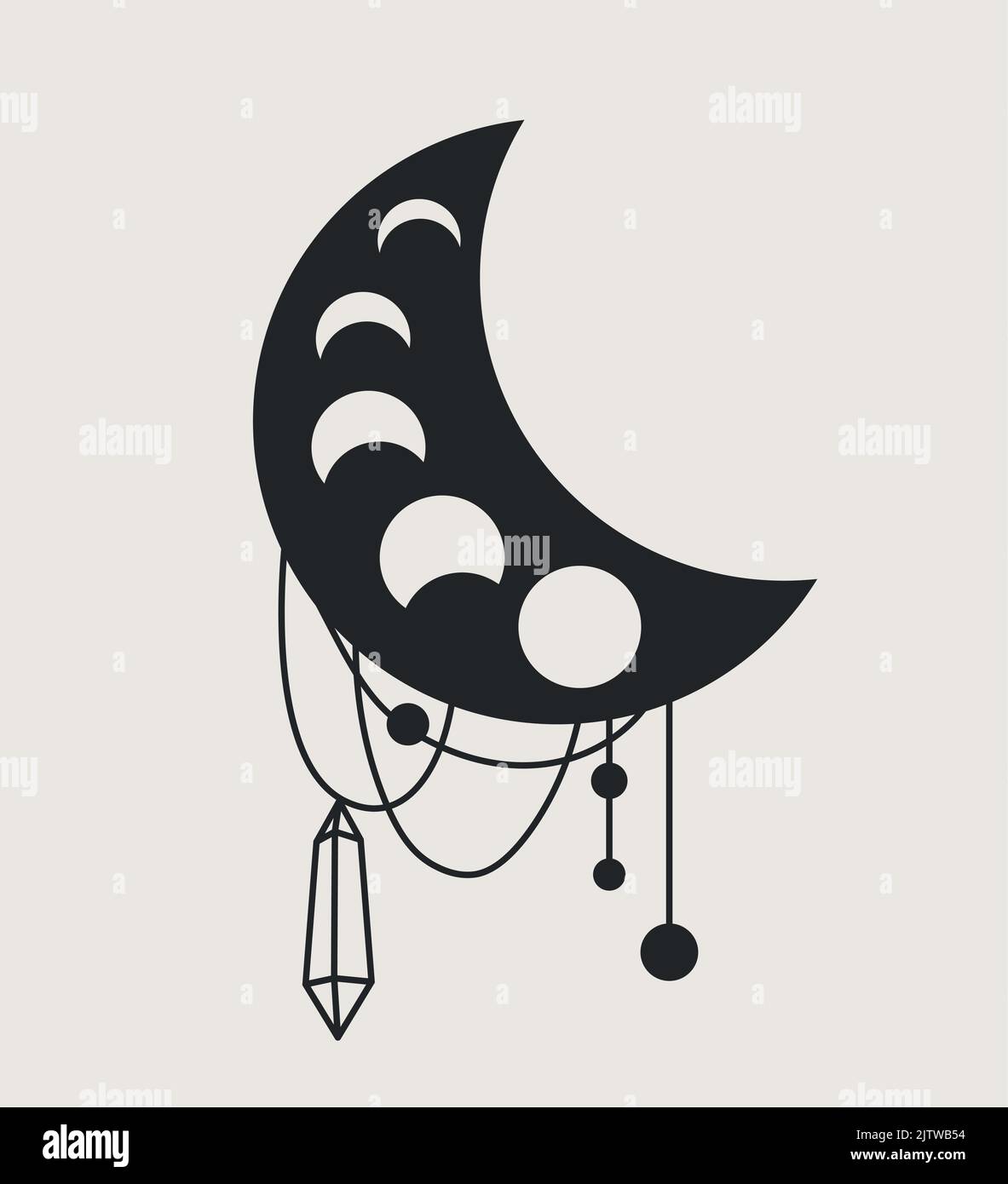 Moon and celestial texture Stock Vector Images - Alamy