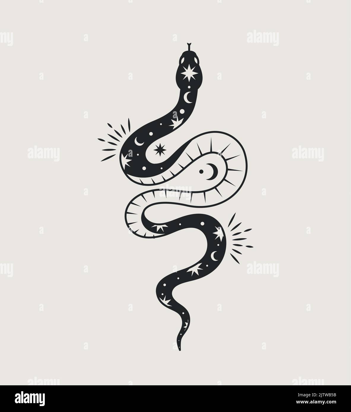 Mystical esoteric snake Stock Vector Image & Art - Alamy
