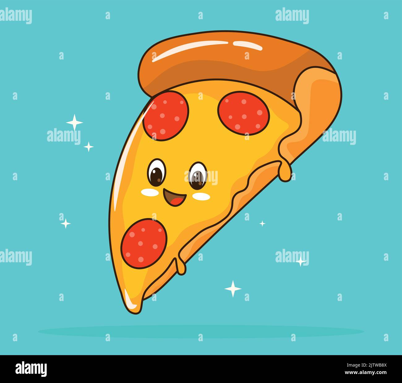 Smiling pizza concept Stock Vector Image & Art - Alamy